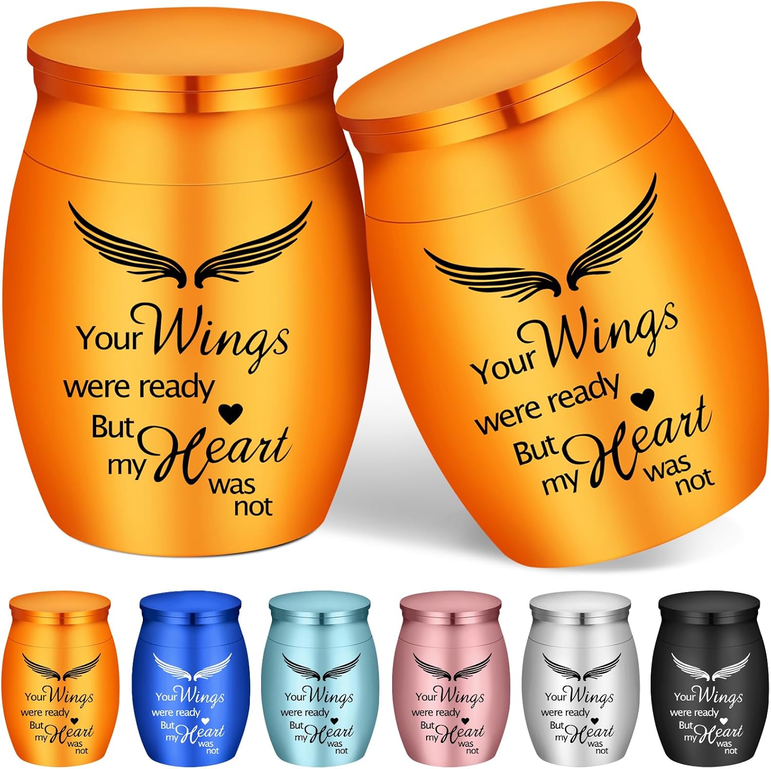 Amazon.com: 1.6 Inch Small Urns for Human Ashes Mini Cremation, 2Pcs ...