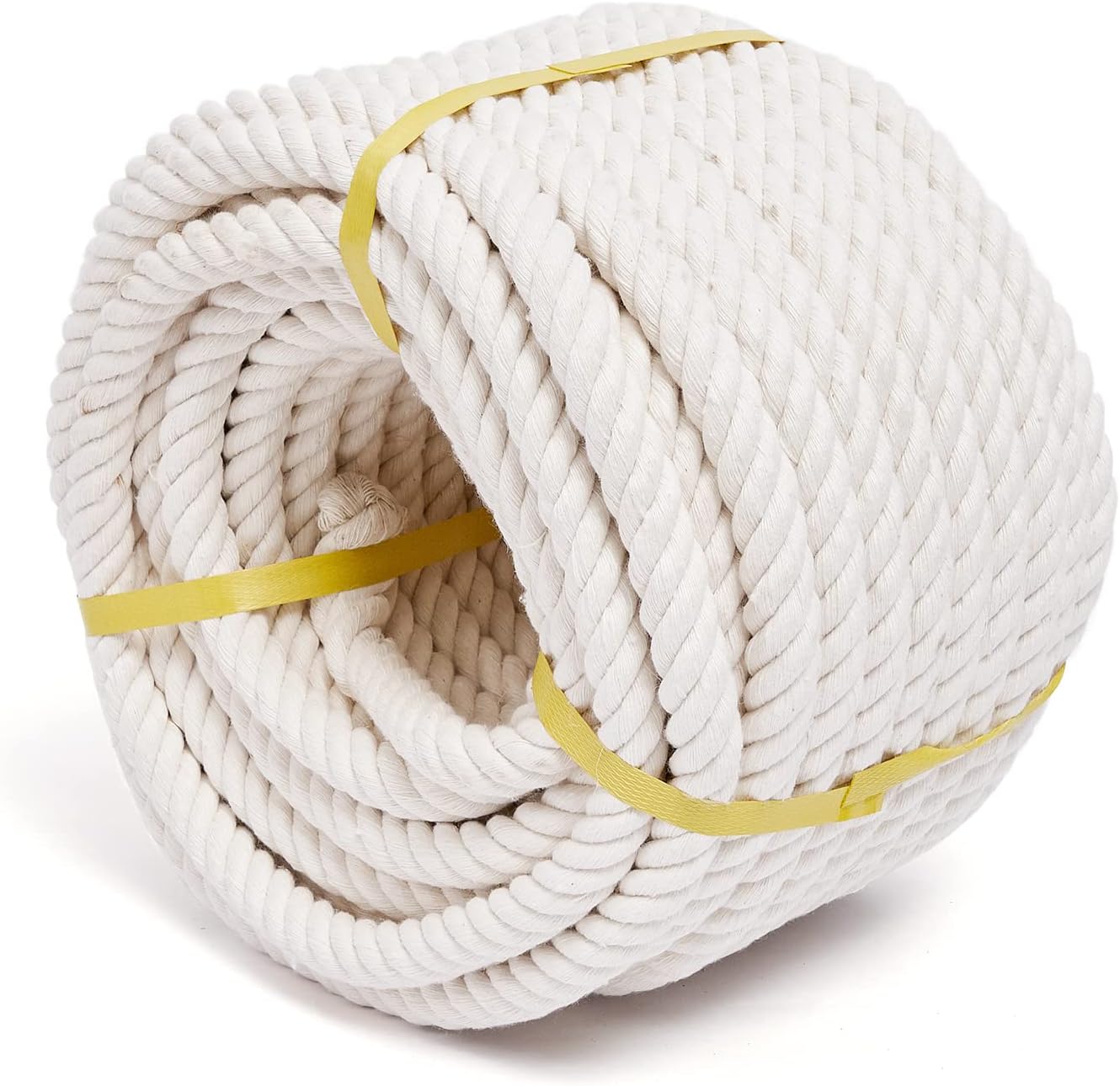 Amazon.com: 1/2 Inch x 100 Feet Natural Twisted Cotton Rope Strong ...
