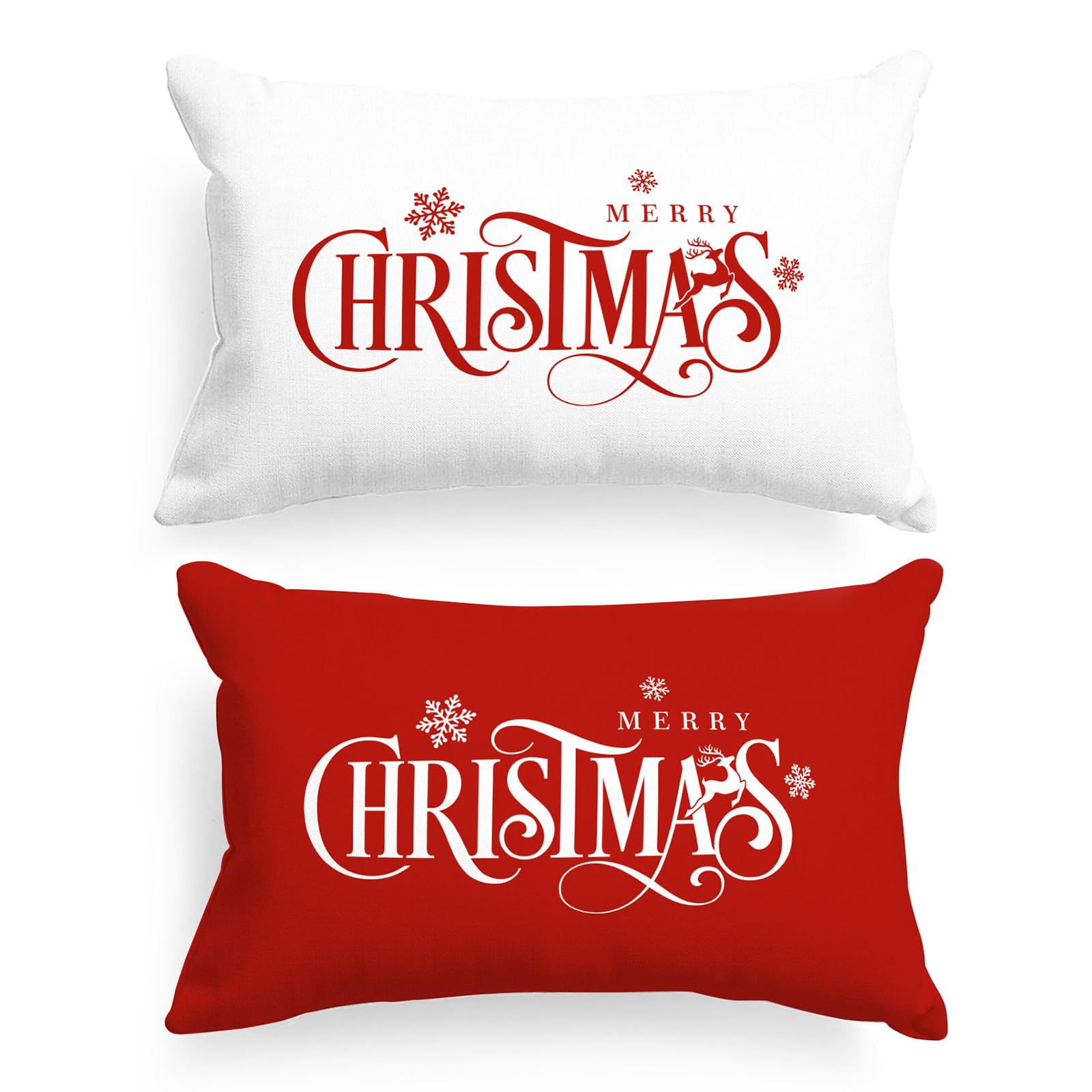 Amazon.com: Lanpn Christmas Queen Pillowcase 20x30 Set of 2, Red White ...