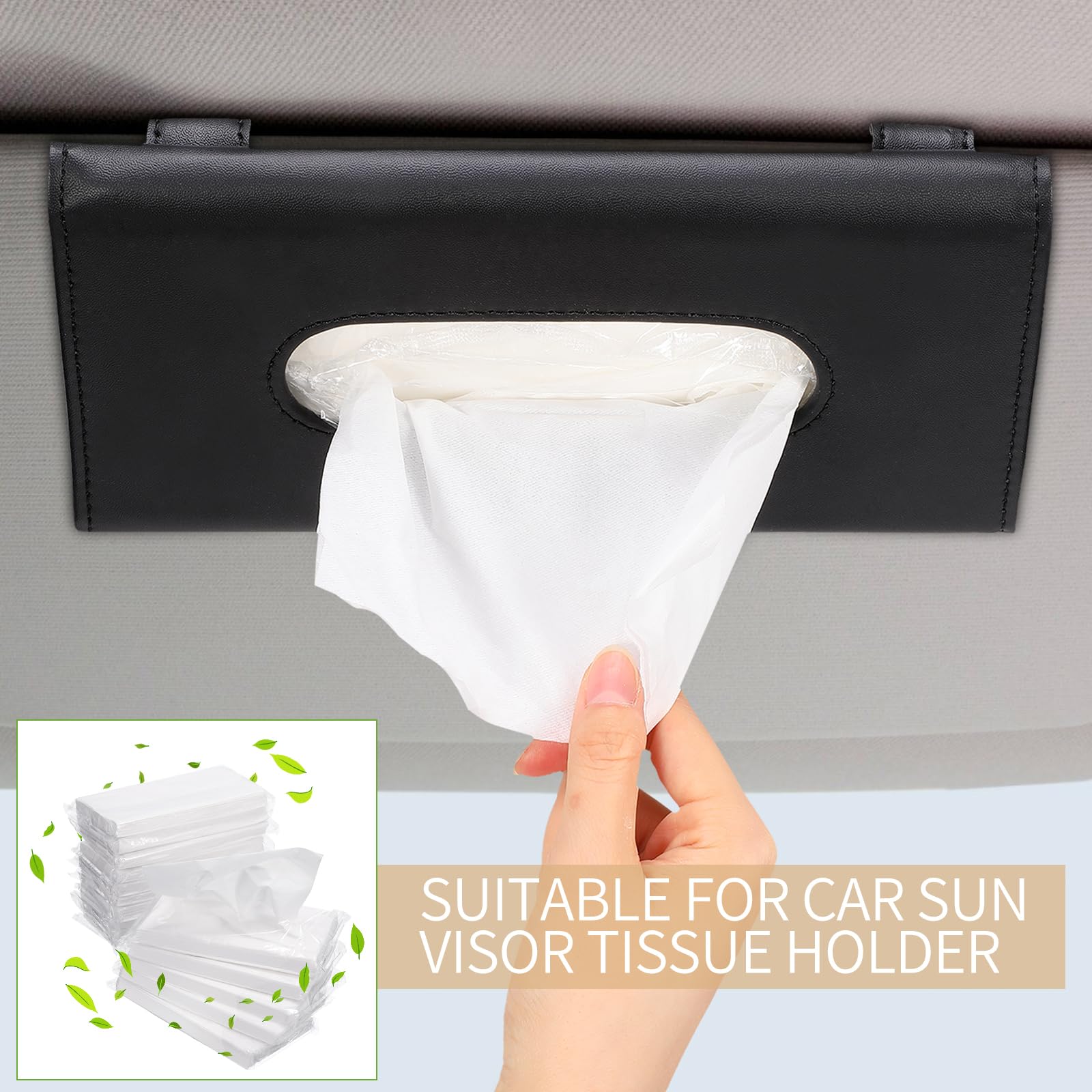 Snapklik.com : 4 Pieces Car Tissue Refills, Car Napkin Holder Refill ...