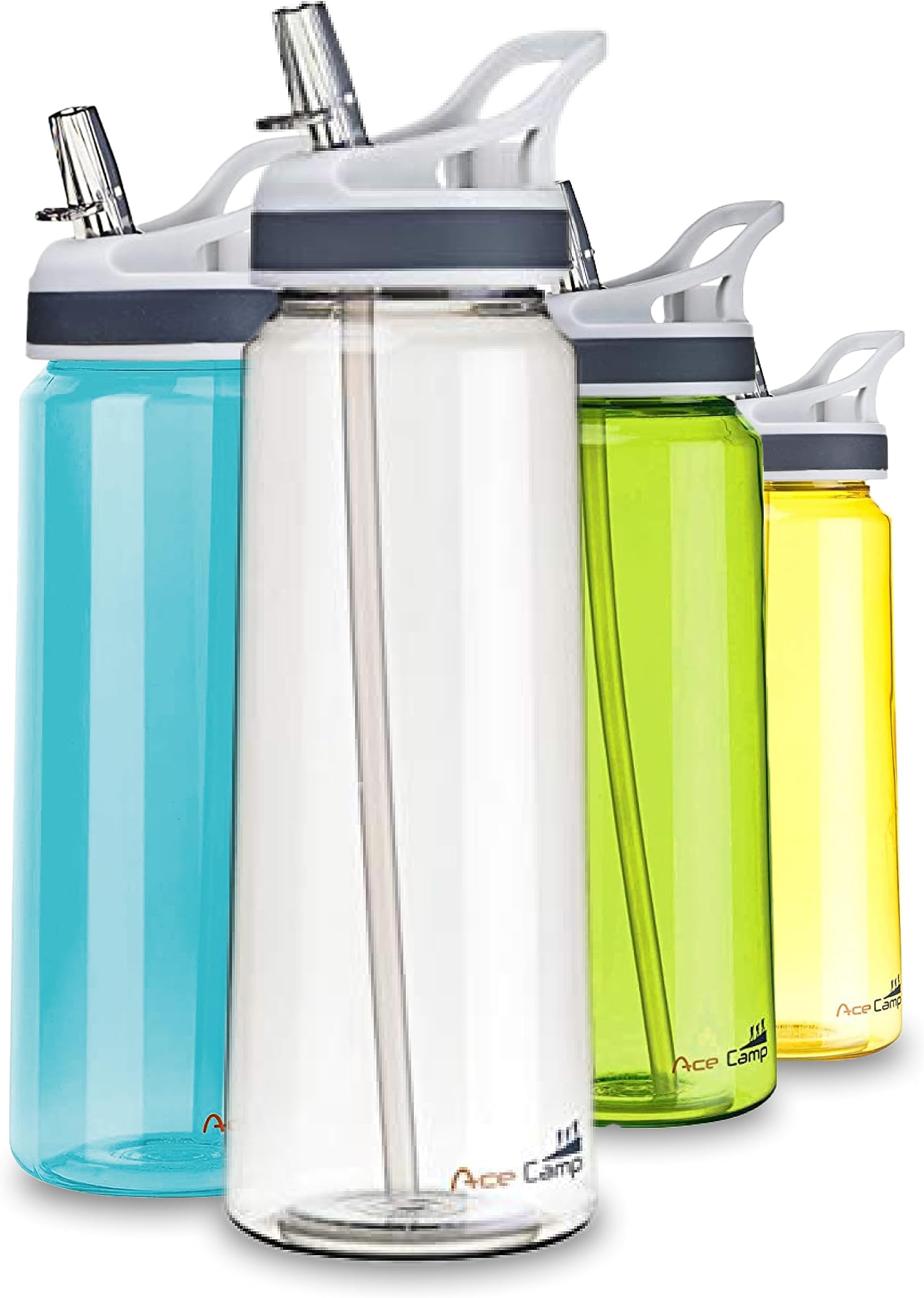 Hydracy Trinkflasche mit Strohhalm und Zeitmarkierung - 1L Wasserflasche - BPA-freie ...