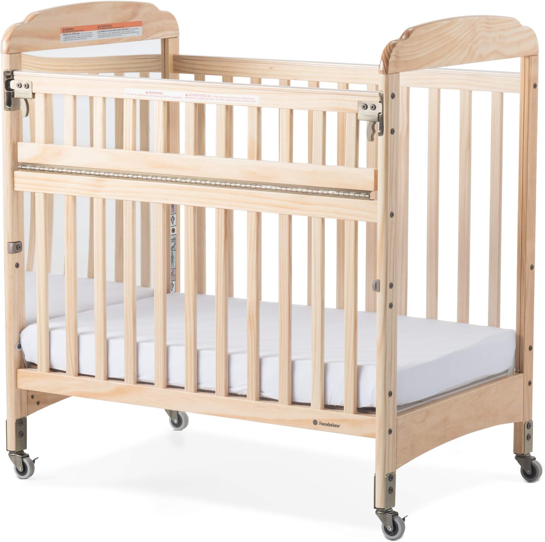 Amazon.com : Foundations Serenity SafeReach Side Compact Crib ...
