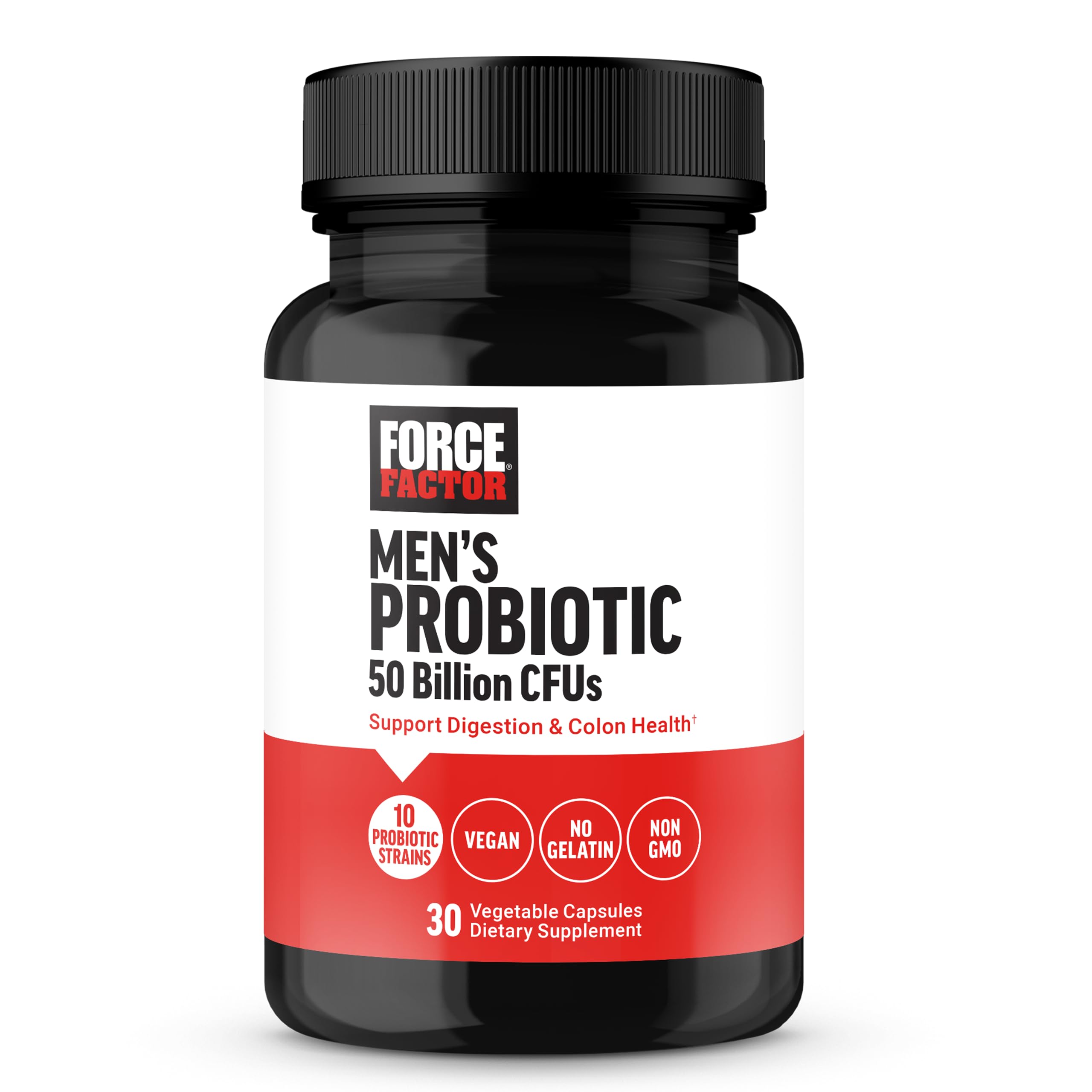 Amazon.com: FORCE FACTOR Men’s Probiotic, Probiotics for Digestive ...