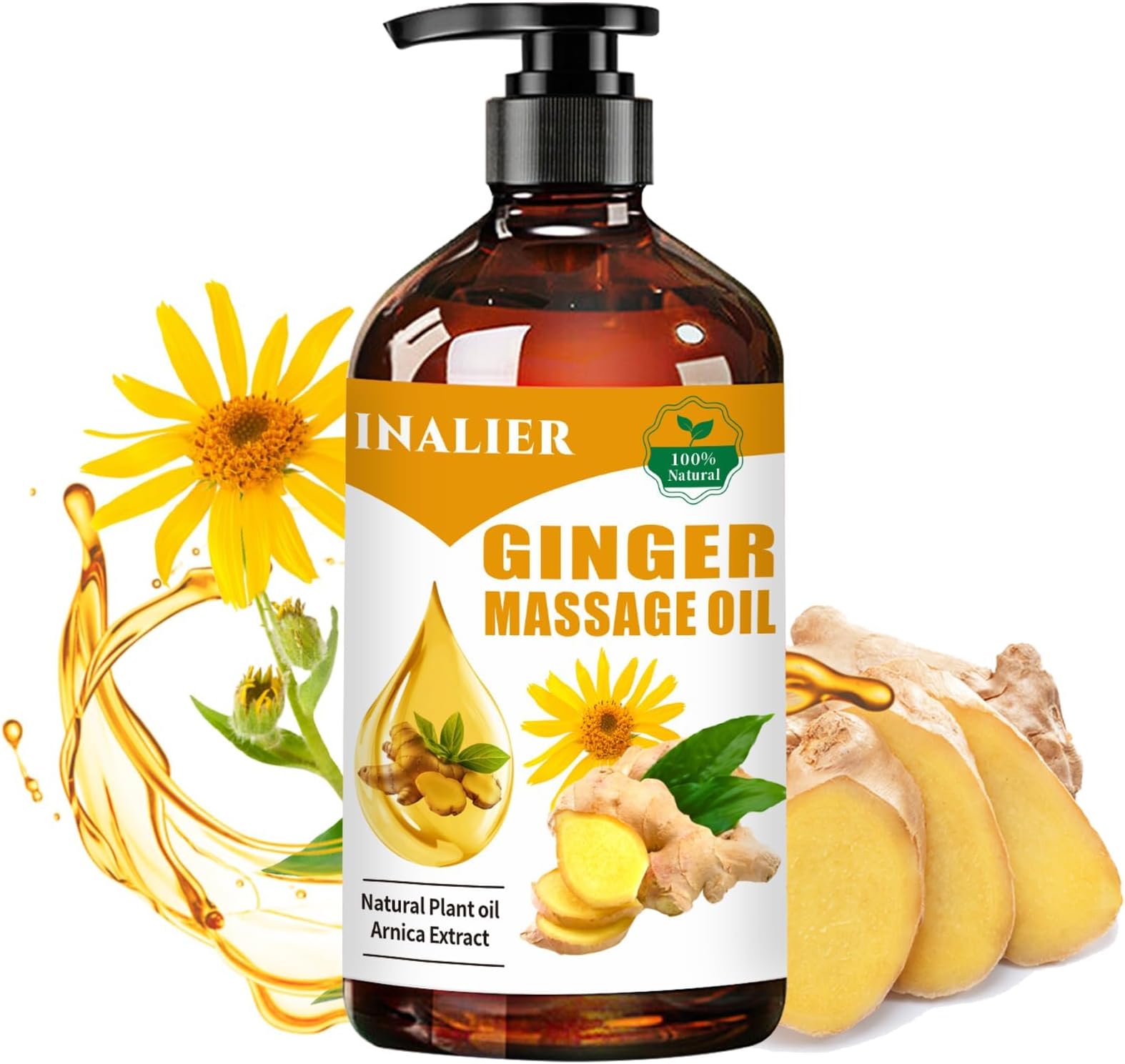 Amazon.com: Ownest 3 Pack Ginger Massage Oil,100% Pure Natural ...
