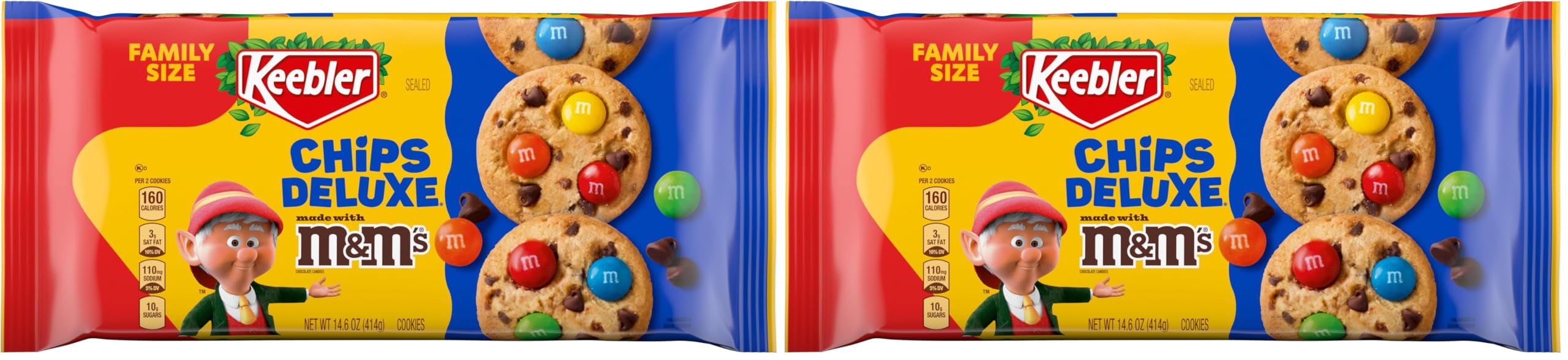 Keebler Chips Deluxe Cookies Rainbow With M And Ms Chocolate ...