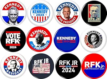 Amazon.com: Robert Kennedy JR x 12 buttons pins set of 12 1"inch (25mm ...