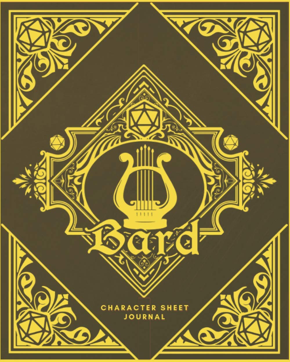 Bard Character Sheet Journal: DnD Notebook With 50 Character Pages and ...