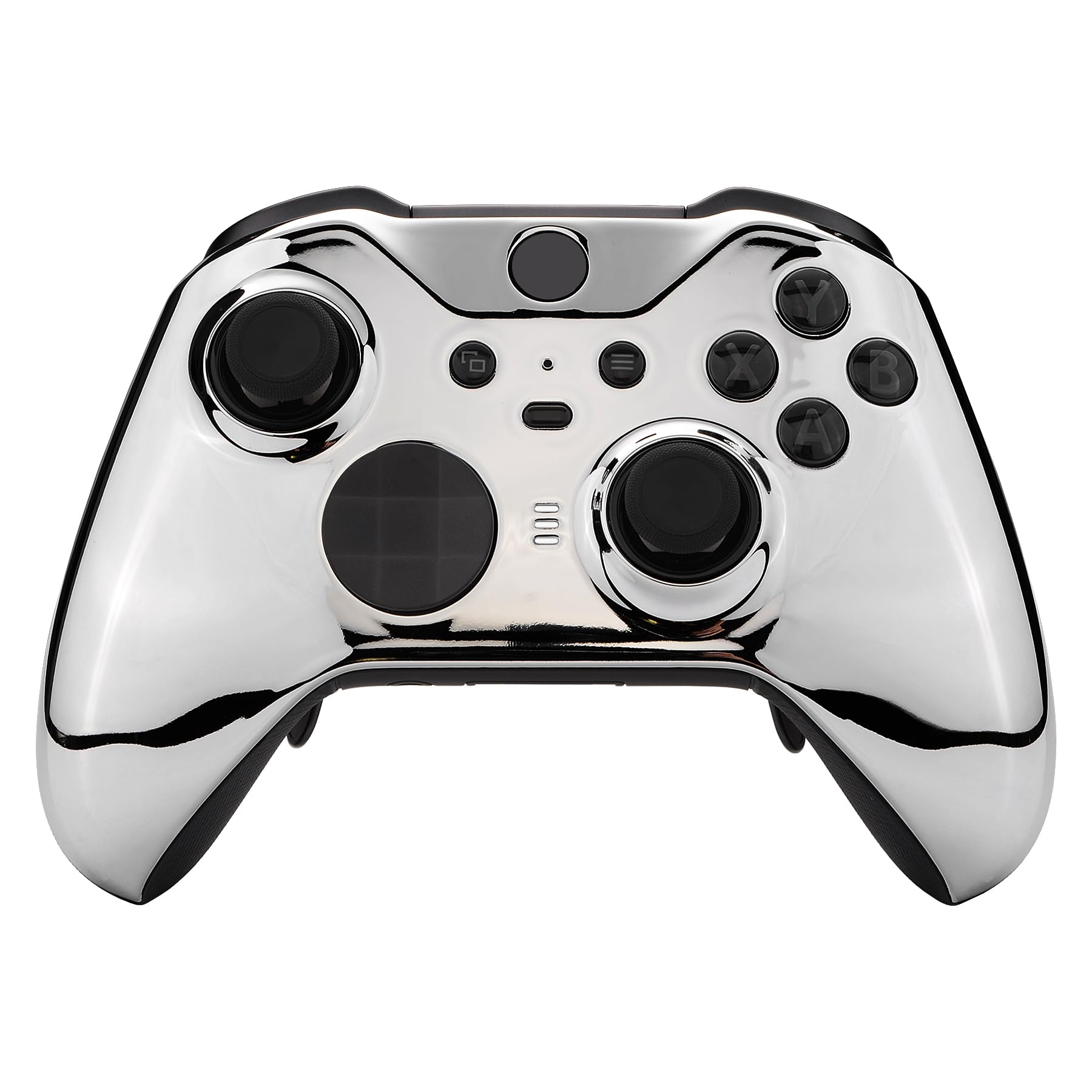 Amazon.com: eXtremeRate Chrome Silver Glossy Faceplate Cover, Front ...