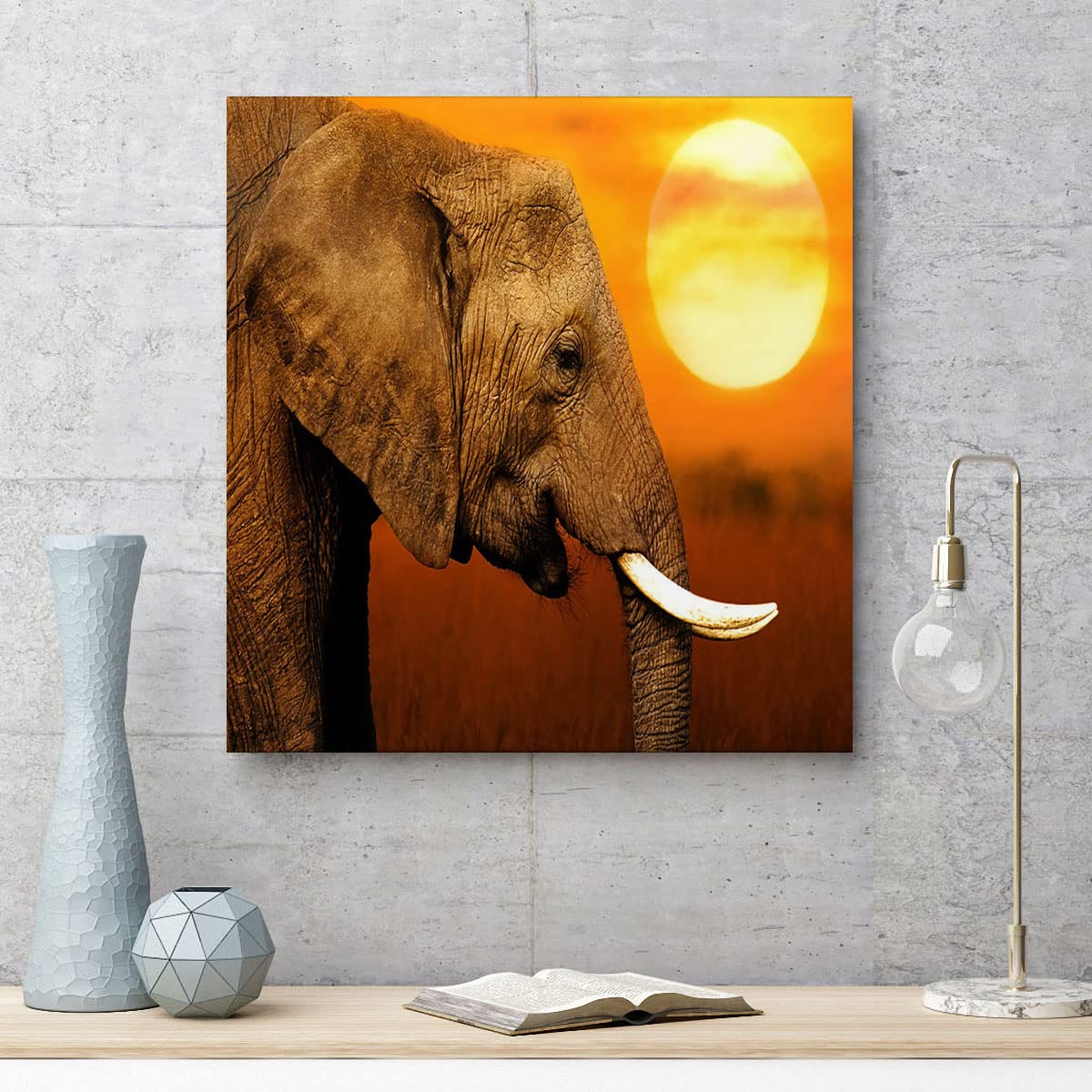 Painted Elephant Background