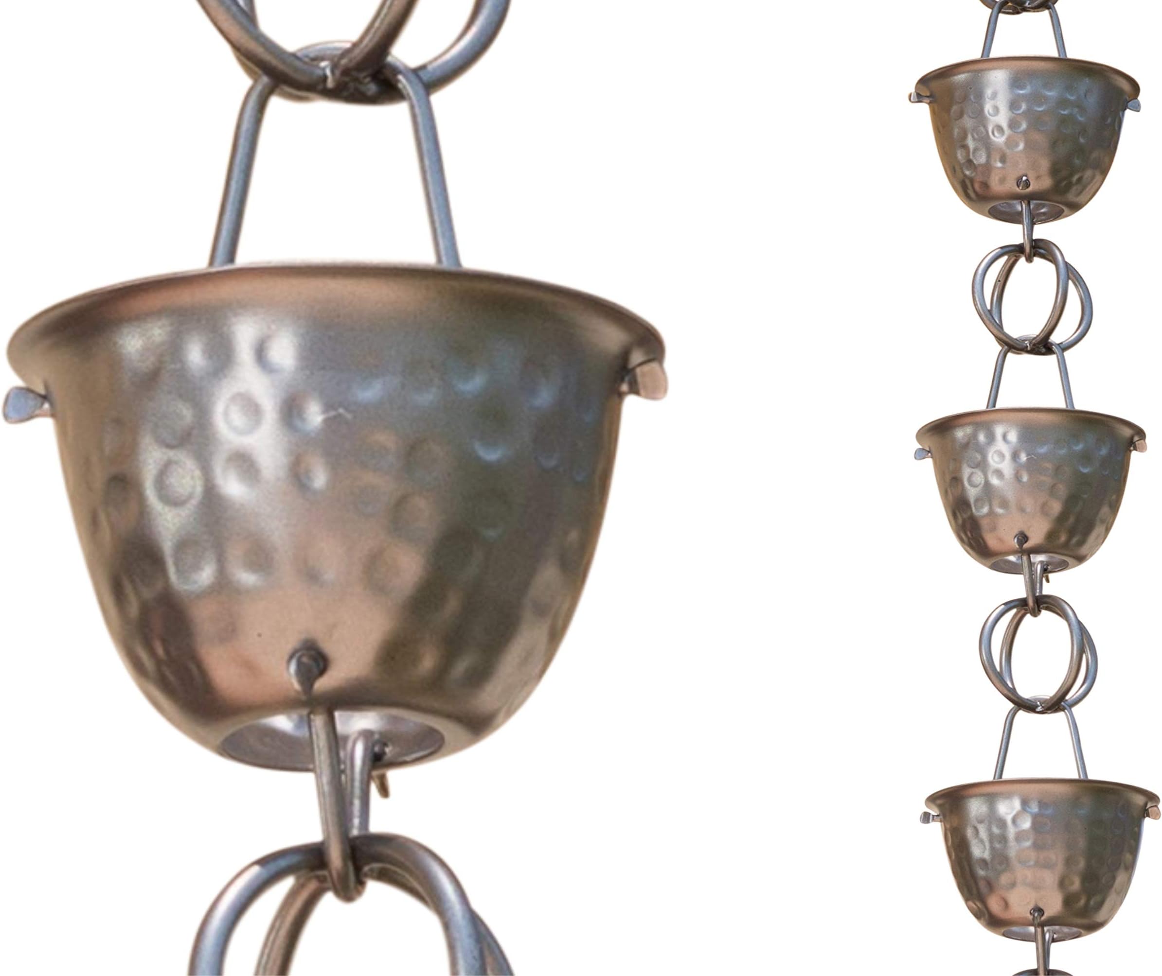 Amazon.com : 8.5 Feet Metal Rain Chain - Replacement for Gutter ...