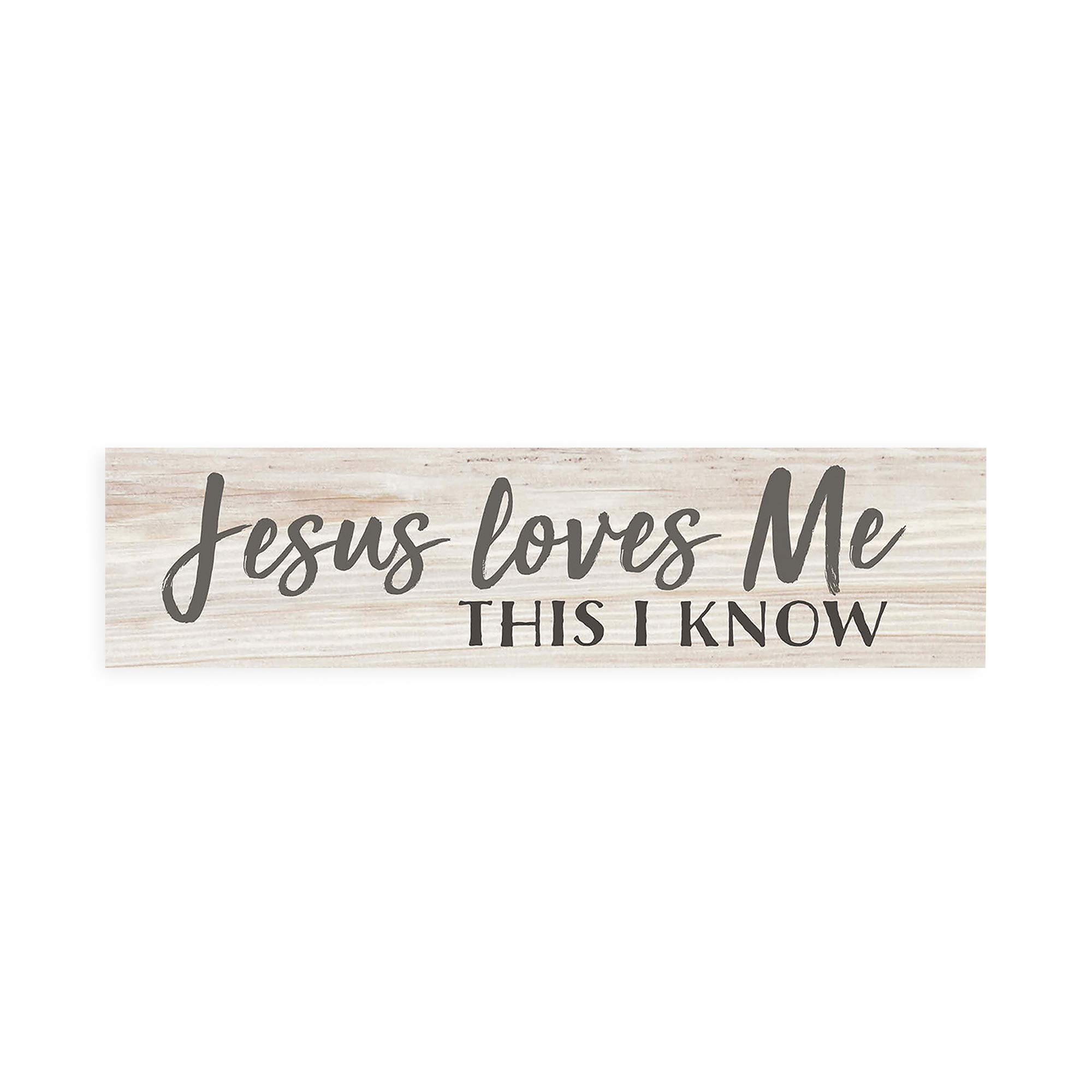 Amazon.com: P. Graham Dunn Jesus Loves Me This I Know Whitewash 6 x 1.5 ...
