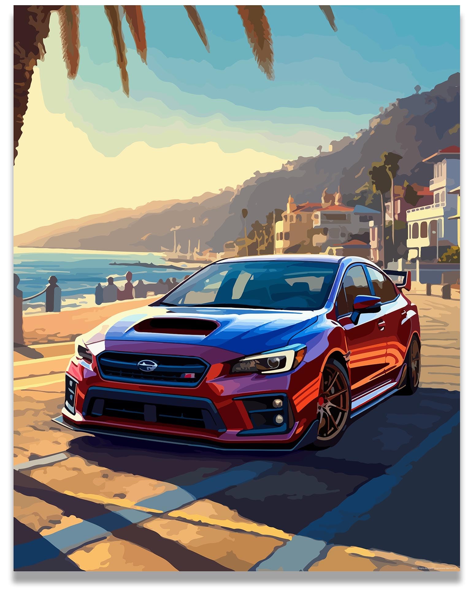 Amazon.com: Inspirational Wall Art Co. - Lithe | Subaru WRX STI Poster ...