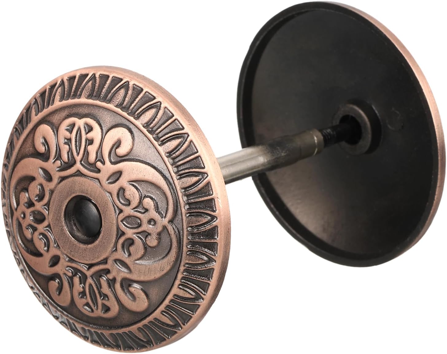 PATIKIL Door Hole Cover Plate, 2 Inches Zinc Alloy Flower Round ...