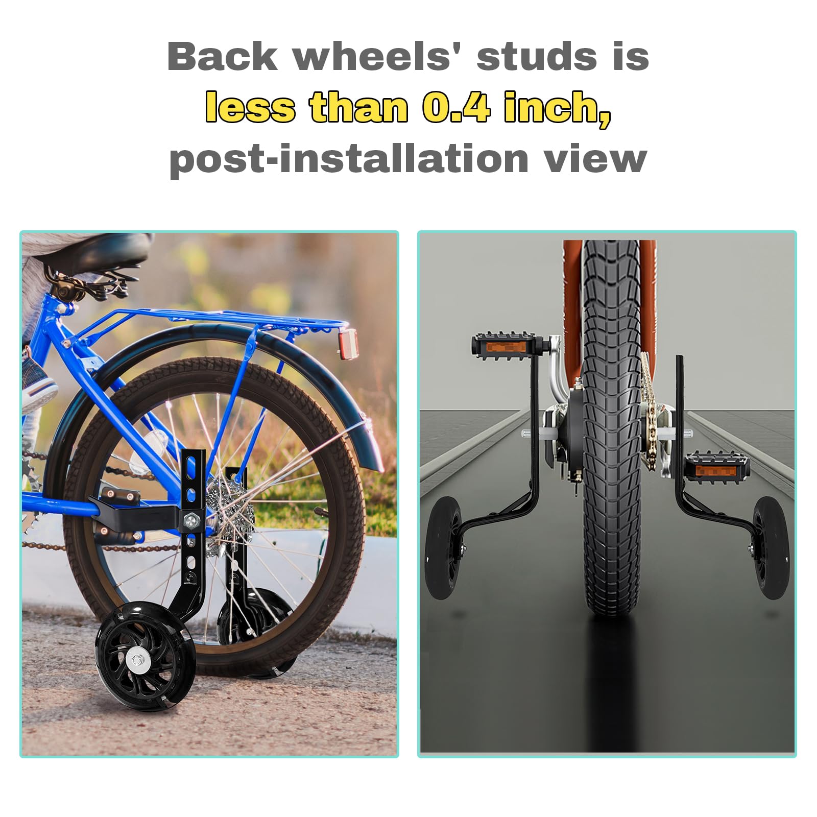 Snapklik.com : Flash BIKE Training Wheels For 12 14 16 18 20 ...