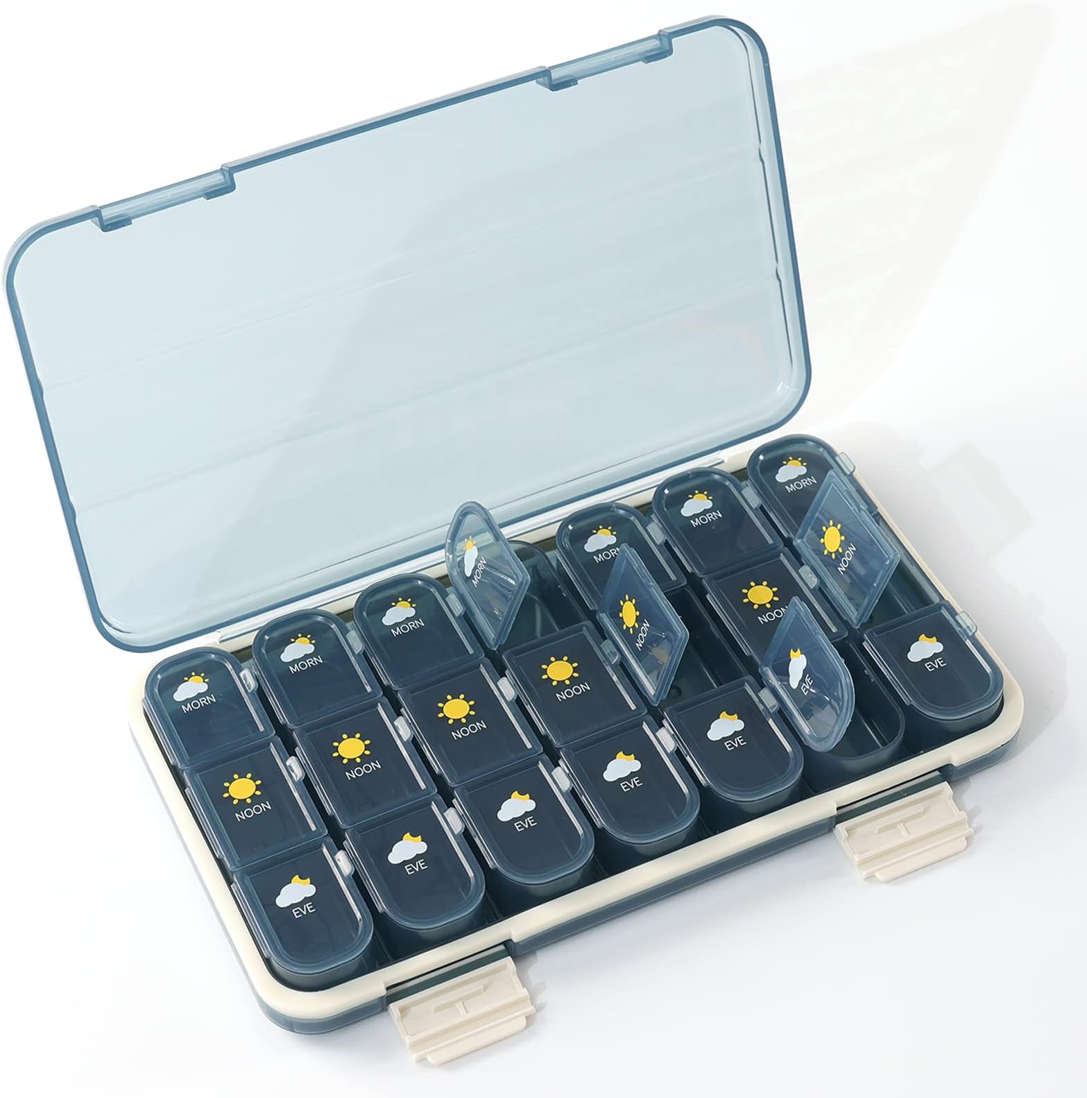 Amazon.com: Travel Pill Organizer, 7 Compartments Portable Travel Pill ...