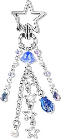 TUCEWP Aesthetic Y2k Keychains for Women Girls Pearl Bead Keychain Cute ...