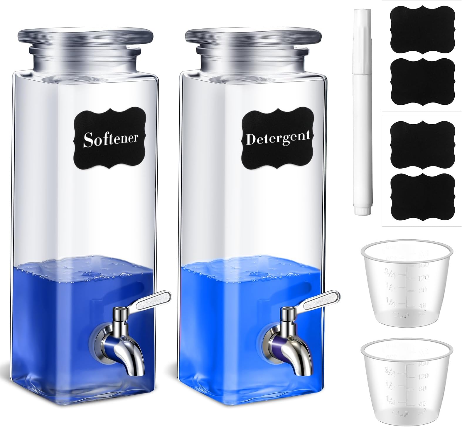 Amazon.com: Soaoo 2 Pcs Laundry Detergent Dispenser 87 oz Laundry Soap ...