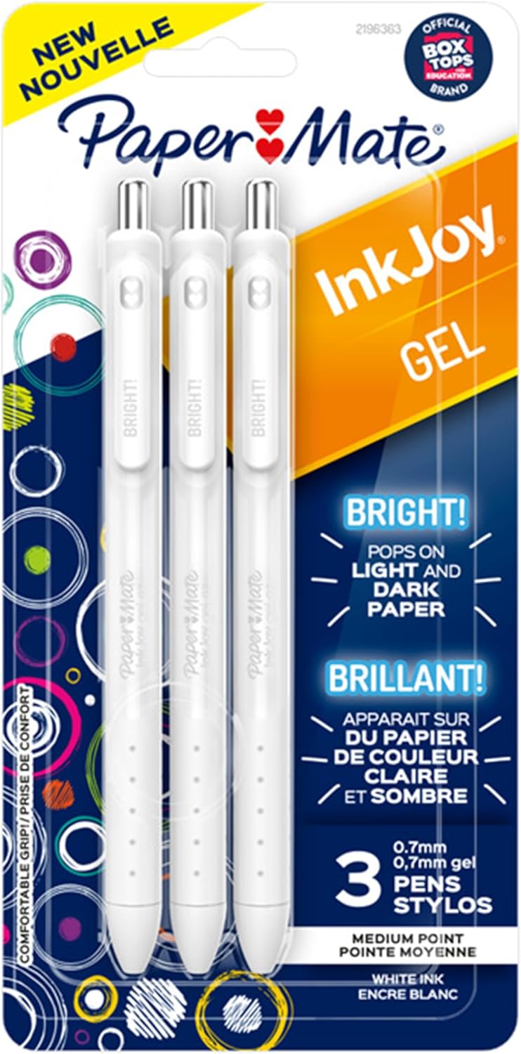 Paper Mate InkJoy Bright Pens, Gel Pens, Medium Point (0.7mm ...