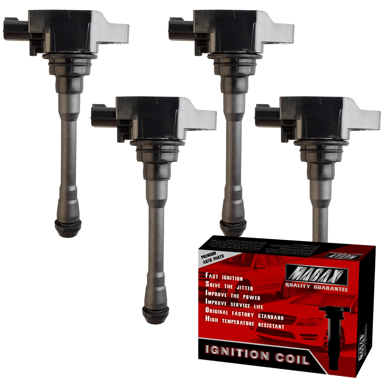 Amazon.com: MACAX Set of 4 Ignition Coils UF708 22448-1KT0A Compatible ...