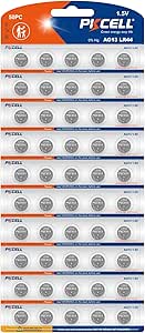 LR44 AG13 Alkaline Button Battery 1.5V 158mAh,Button Cell Batteries for Toys,Music Books ...