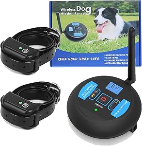 Amazon.com : Wireless Dog Electric Fence, Perimeter Pet Boundary ...