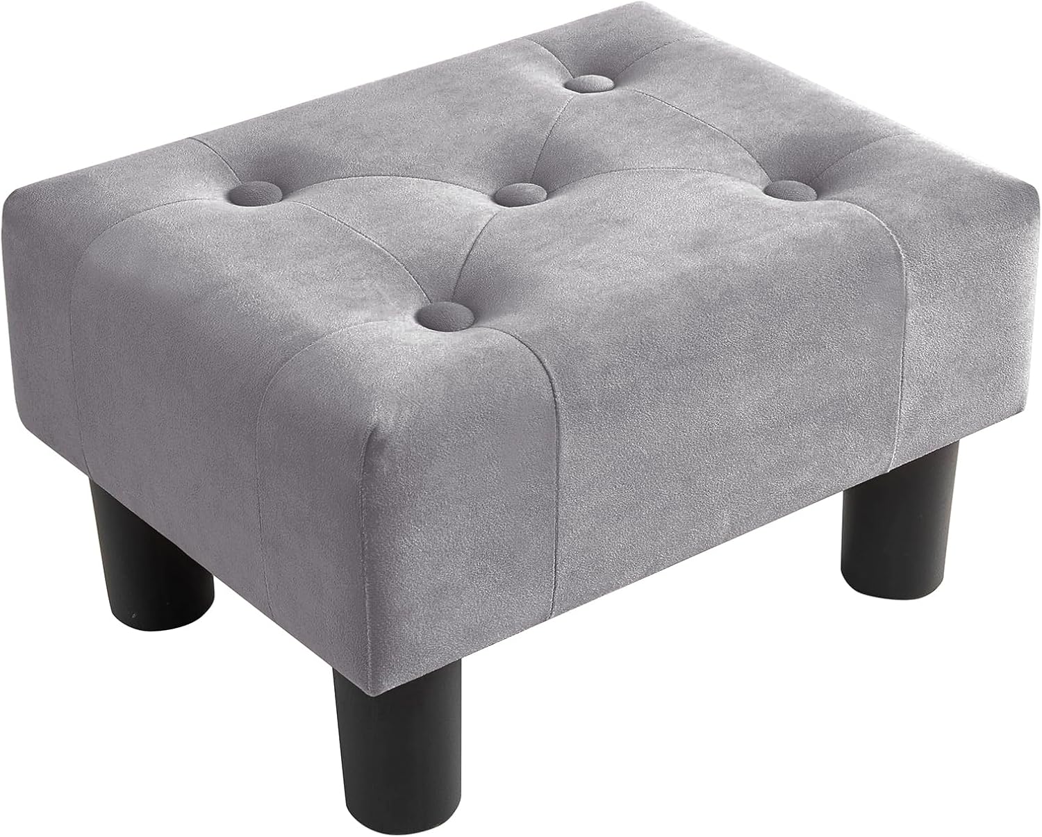 Amazon.com: Poofzy Small Foot Stool Ottoman, Velvet Ottoman Foot Rest ...