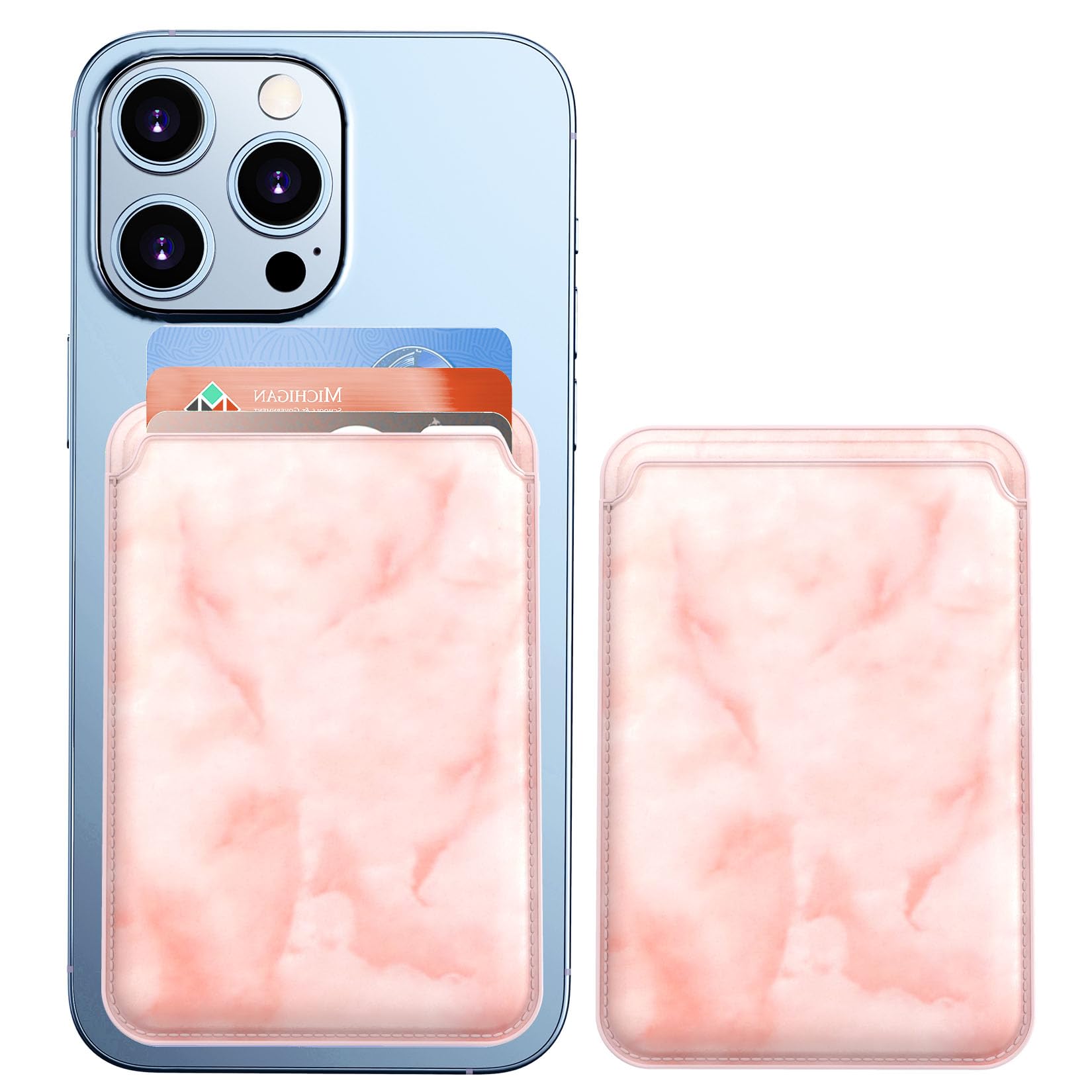 Amazon.com: Magnetic Card Holder, Tie-Dye Mag-Safe Phone Wallet Stick ...