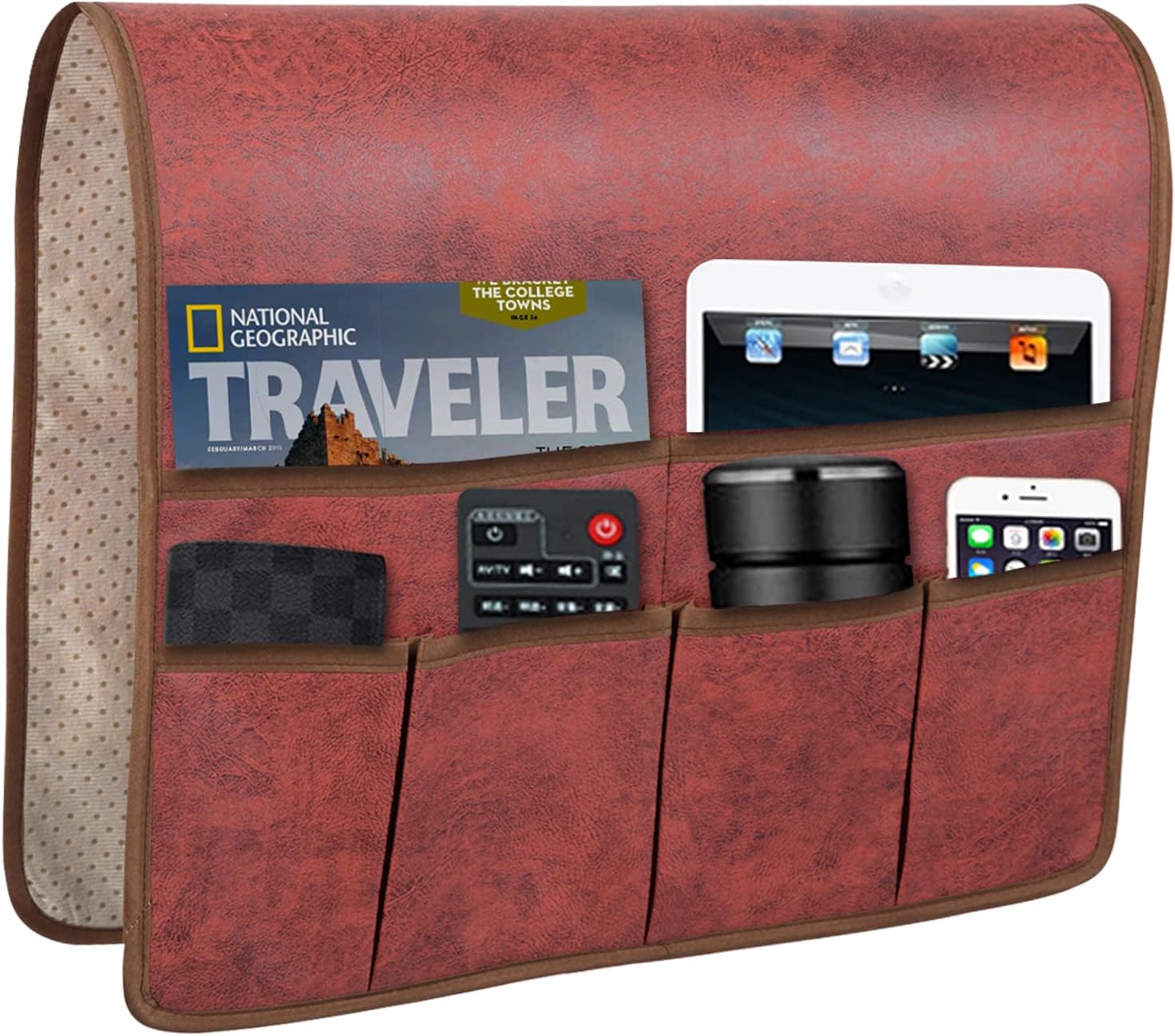 Amazon.com: Sofa Armrest Organizer Non-Slip Arm Chair Bedside Caddy ...