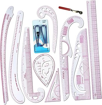 Amazon.com: Tachiuwa Dress Makers Ruler Style Sew French Curve Ruler ...
