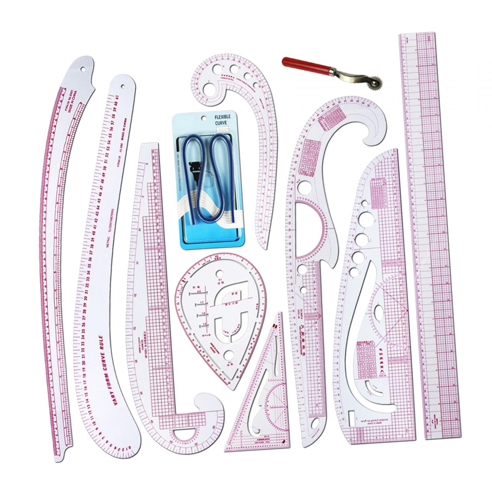 Amazon.com: Tachiuwa Dress Makers Ruler Style Sew French Curve Ruler ...