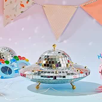 Amazon.com - UFO-Shaped Disco Ball - Retro Reflective Home Décor, Funky ...