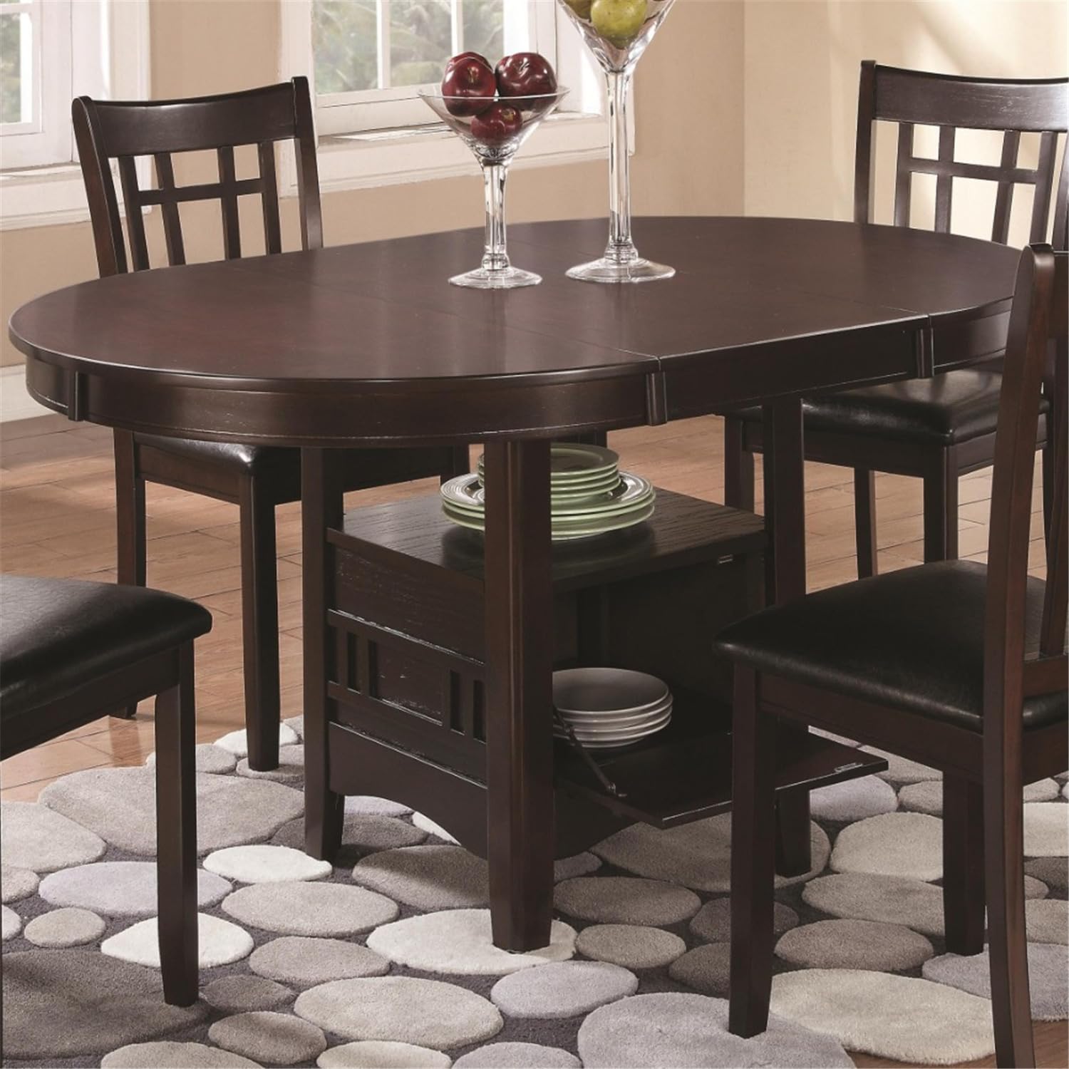 Amazon.com - Maykoosh African Artifacts Wooden Dining Table with ...