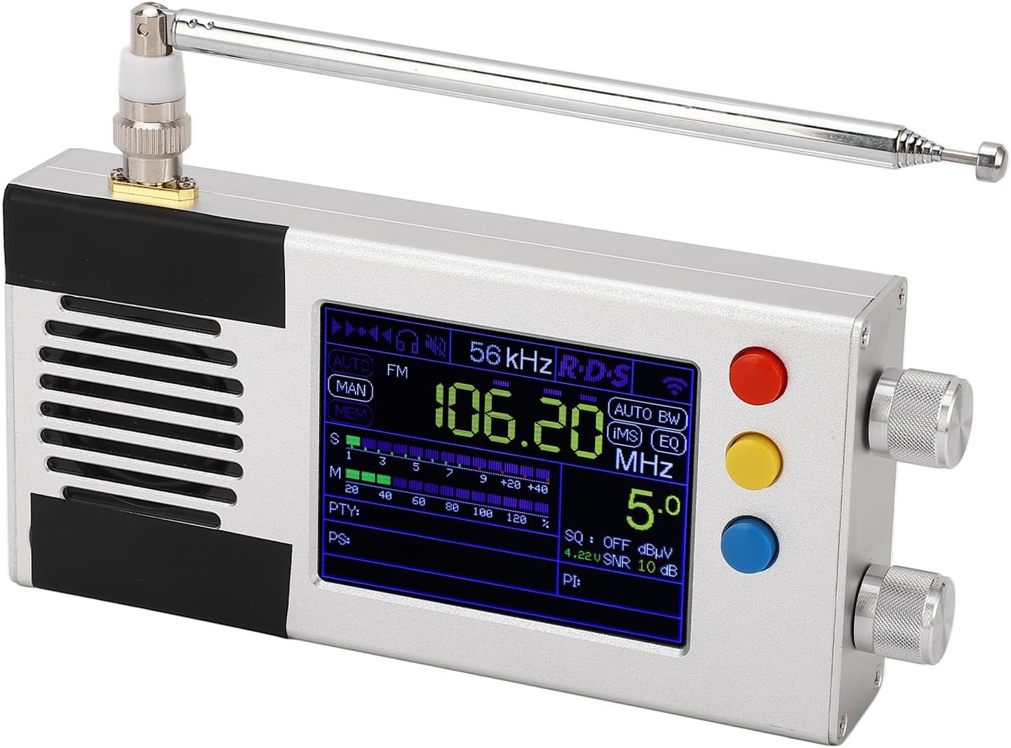 EVTSCAN Full Band Radio Receiver, Portable Digital Rechargeable FM AM ...