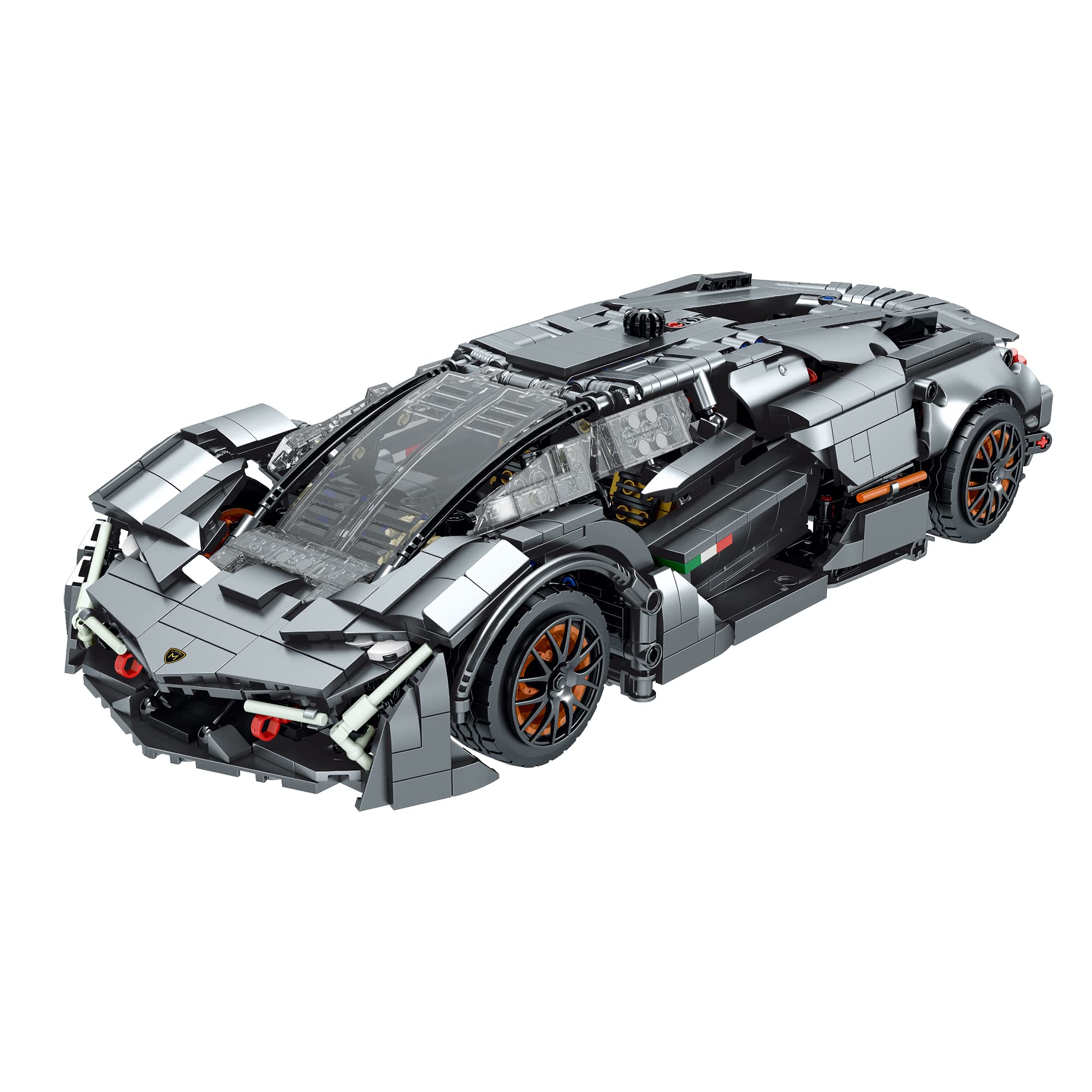 Buy Super Sports Car Building Kit - Leggo Race Car V14 Model Toy, DIY ...