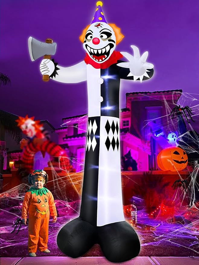 Amazon.com: TURNMEON 12 Ft Giant Halloween Inflatables Decorations ...