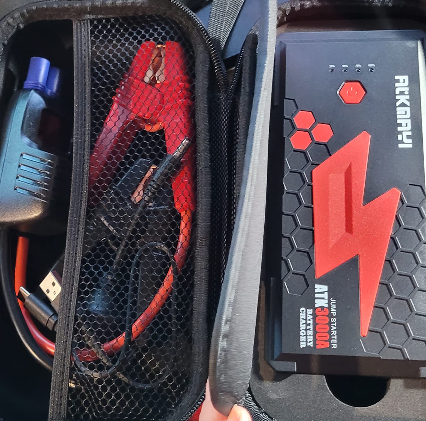 $15/mo - Finance 3000A Peak Car Battery Jump Starter, Up to 10.0L Gas ...