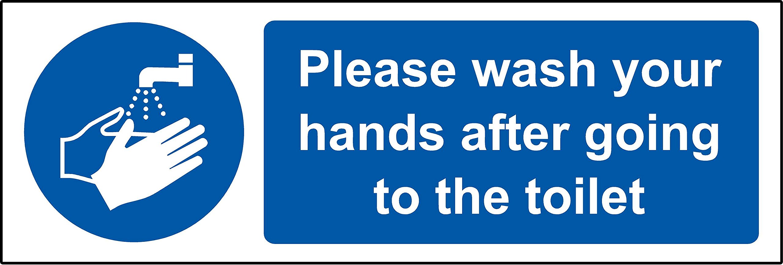 Buy Please wash your hands after going to the toilet Safety sign - Self ...