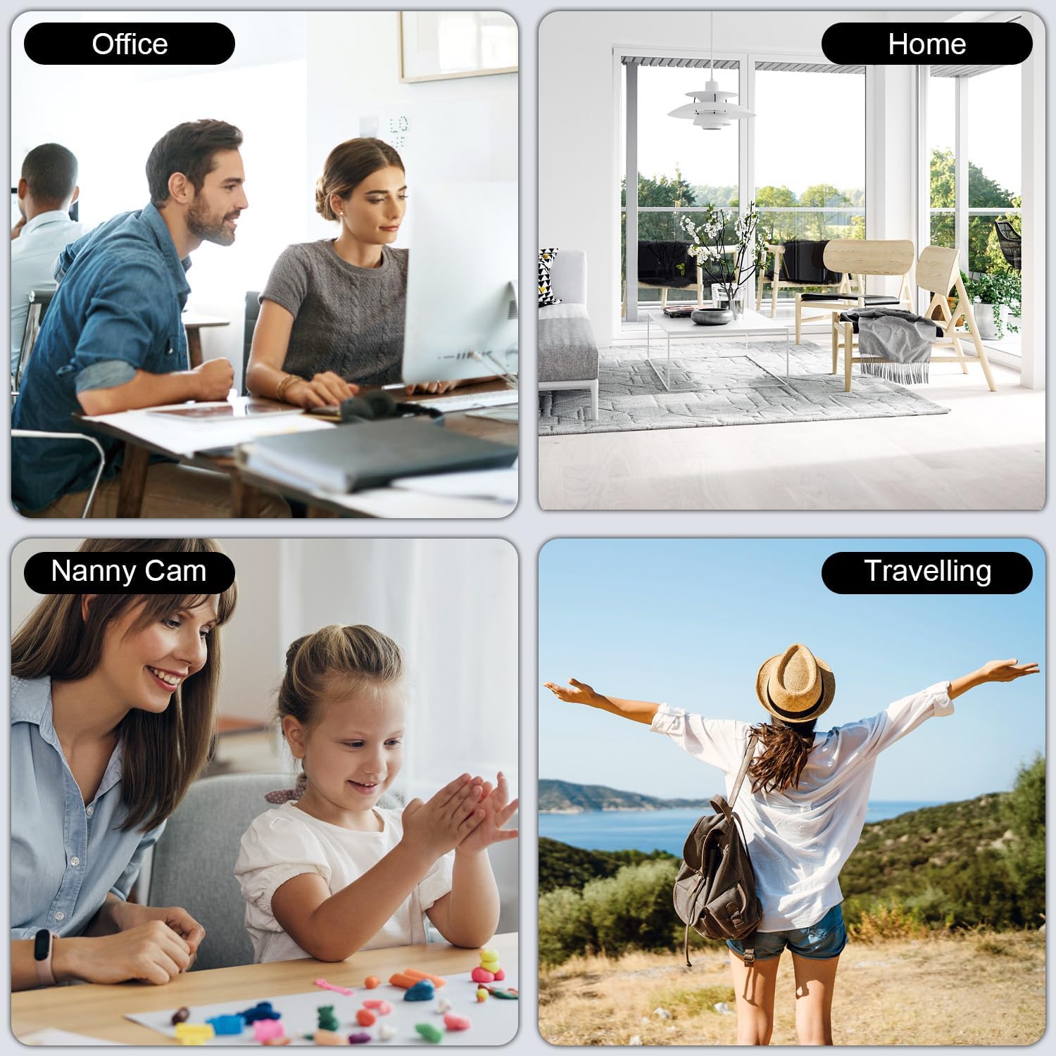 Discreet Monitoring Camera 64GB Home Security Camera - 1080P Indoor ...