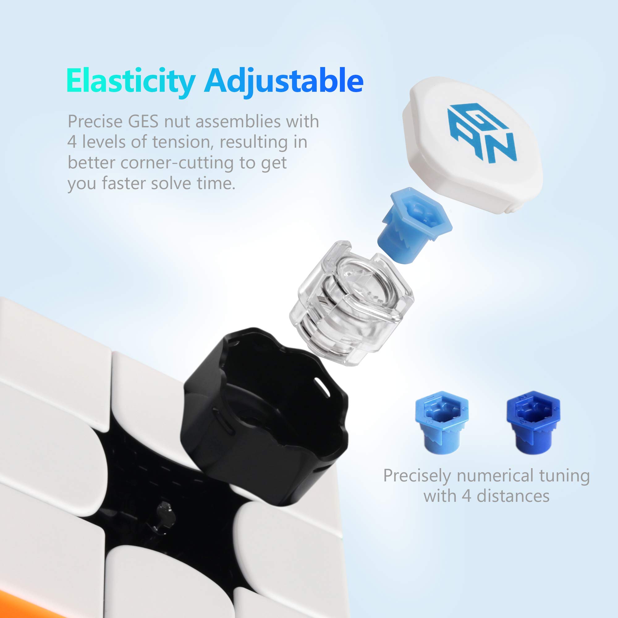 Buy Coogam GAN 11 M PRO Cube 3x3 Stickerless Gans 11M Puzzle Cube ...