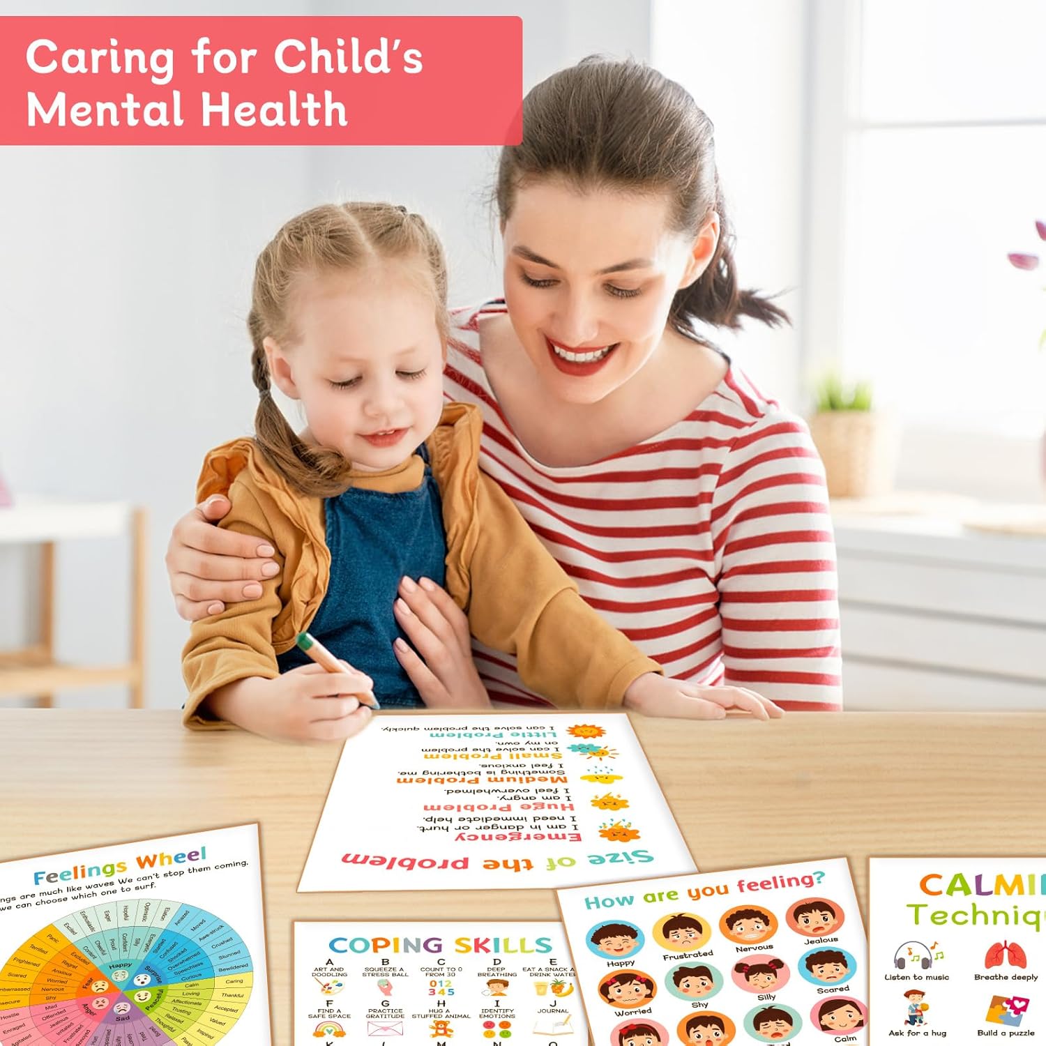 9 Calming Corner Posters, Feelings Chart for Kids, Calm Down Corner ...