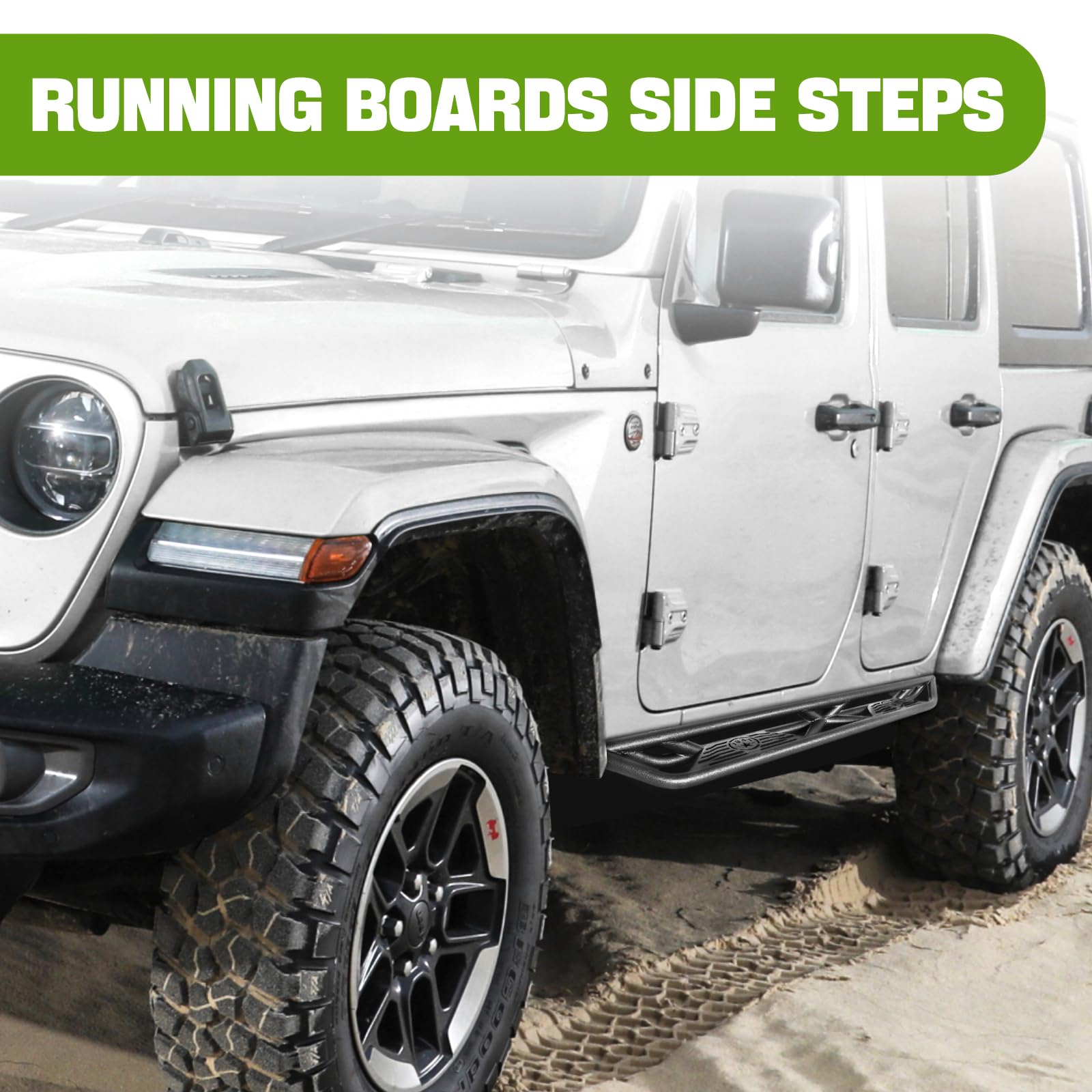 Jeep Side Steps Heavy-Duty Running Boards For Jeep Wrangler JL/JLU ...