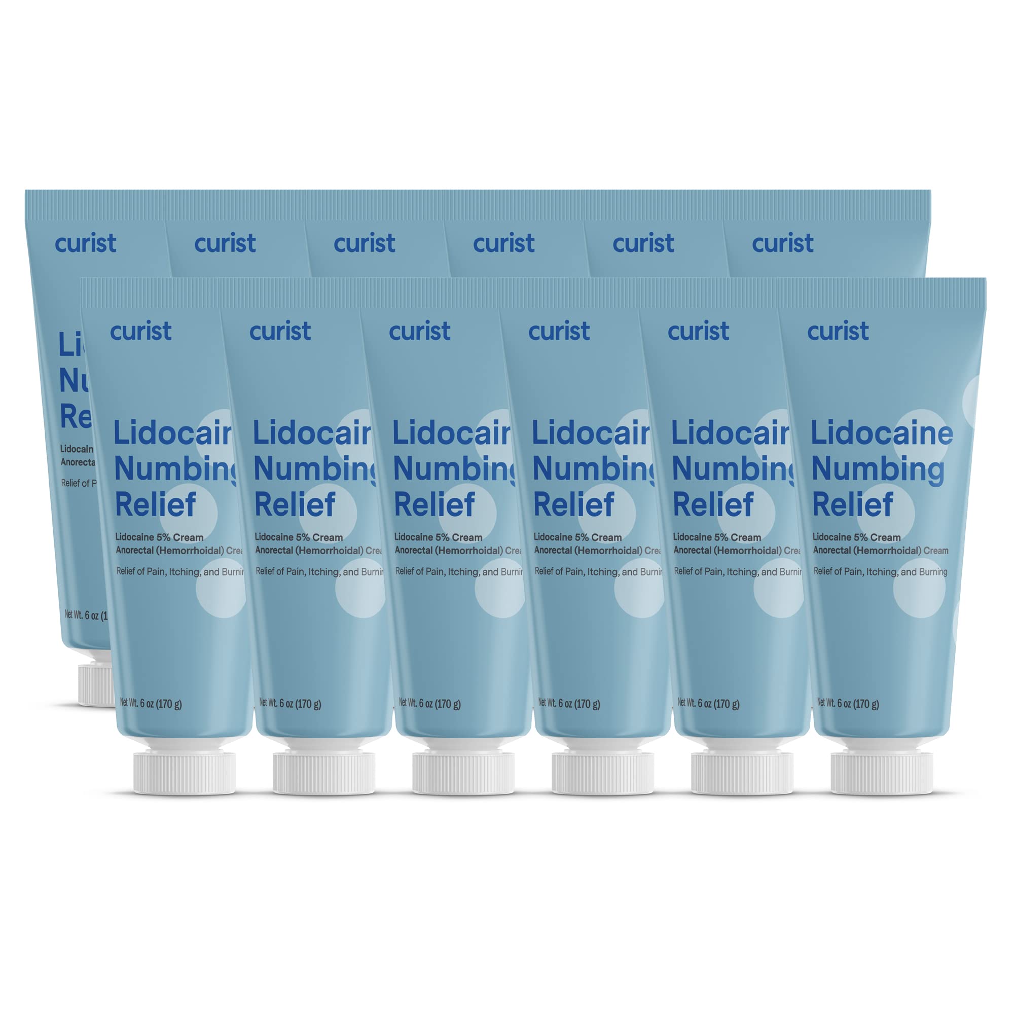 Amazon.com: Curist 5% Lidocaine Cream Topical Pain Cream - (6 oz Tube ...
