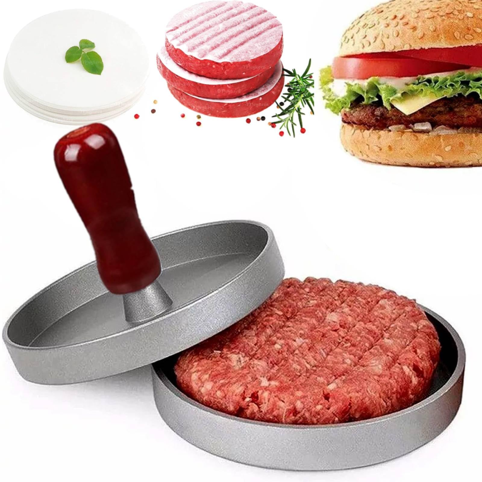 Hamburger Patties Burger Press 100 Patty Papers Set, Non-Stick ...