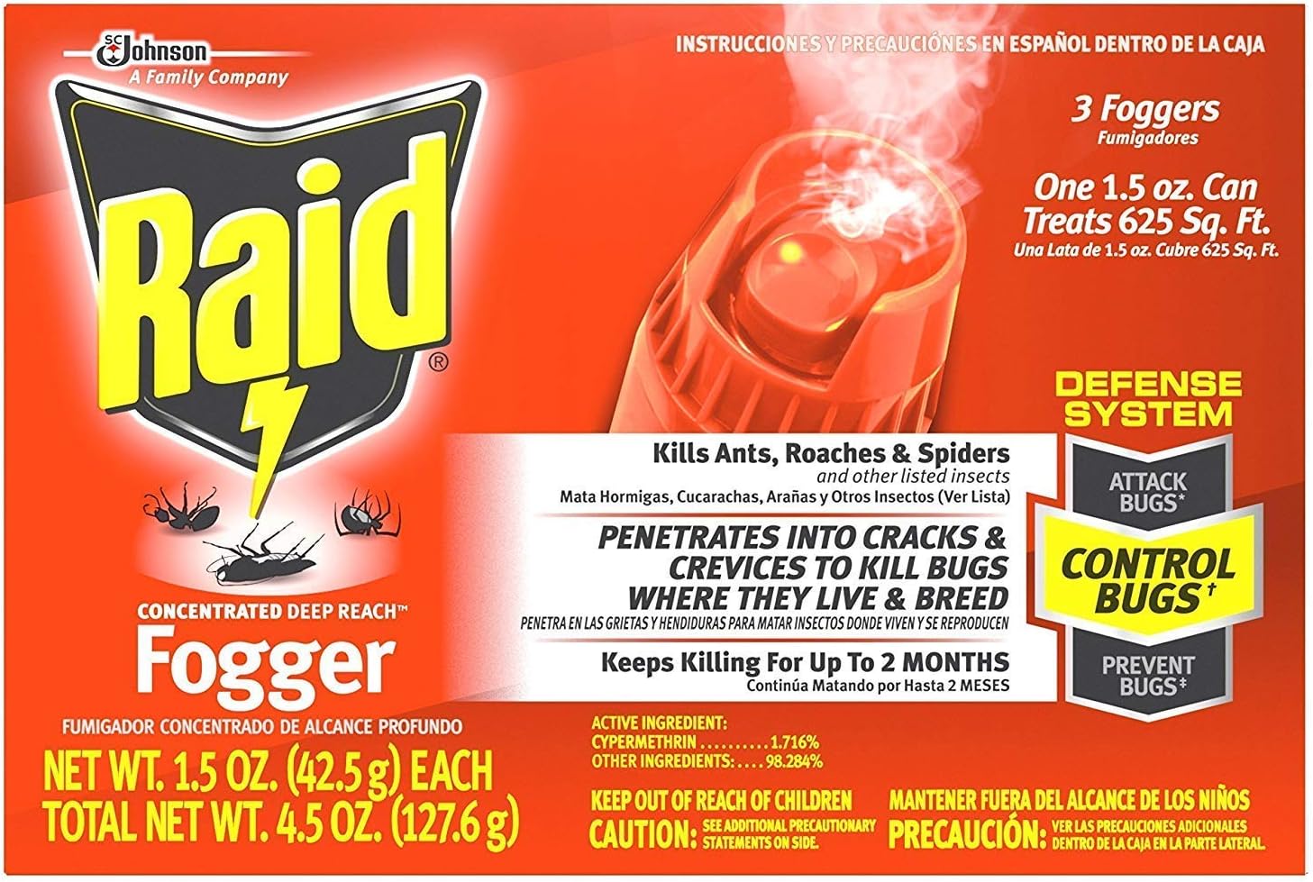 Amazon.com : RAID MAX FOGGER : Home Pest Control Products : Patio, Lawn ...