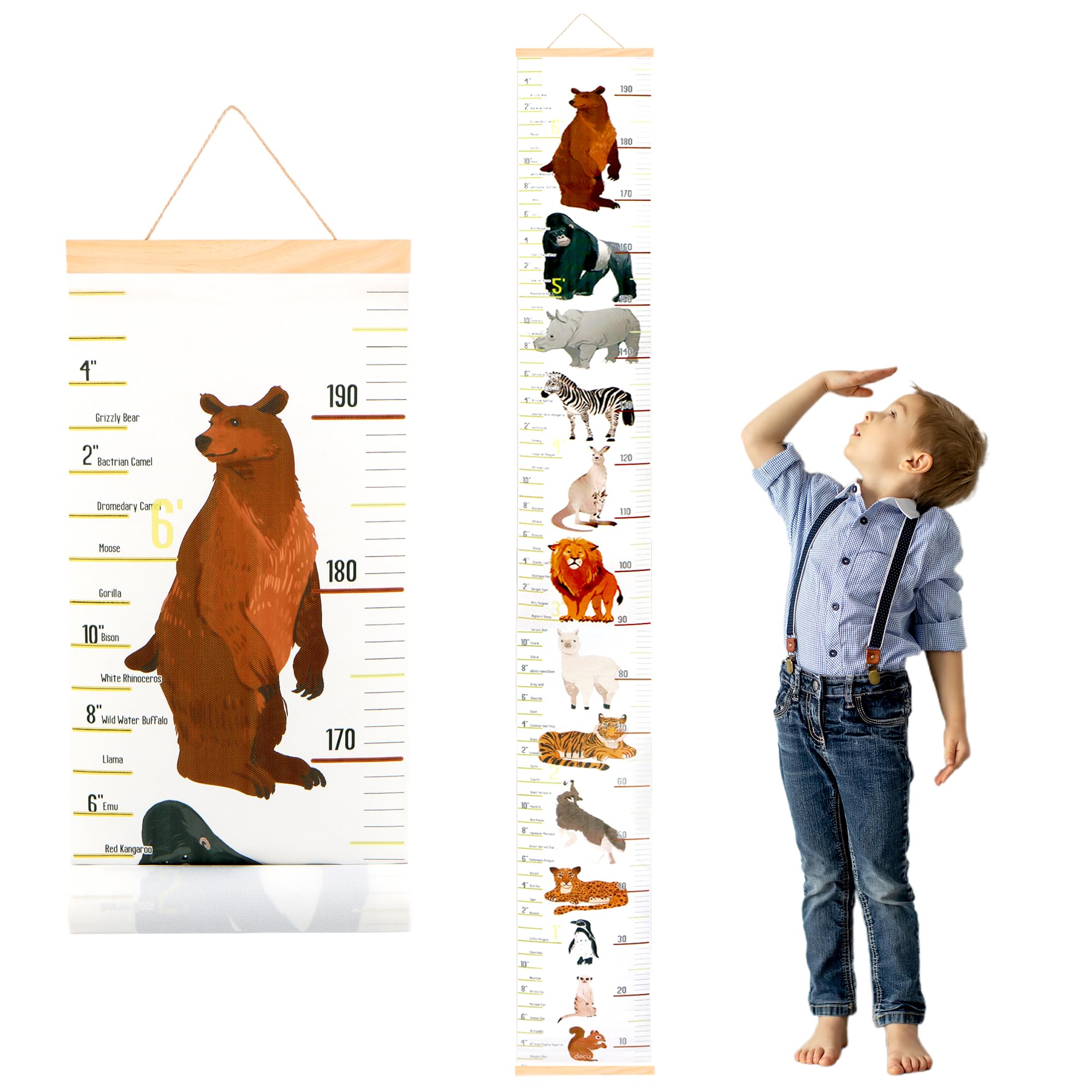 Amazon.com: DOOLMIN Baby Height Growth Chart, Canvas Height Measuring ...