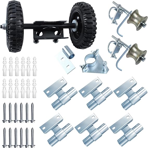 Amazon.com: Wall Mount 6" Wheels Rolling Gate Hardware Kit | Sliding ...