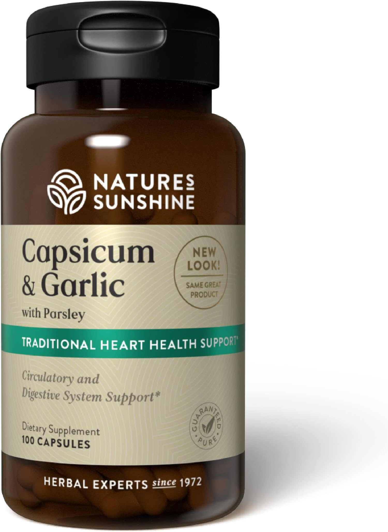 Amazon.com: Nature's Sunshine Capsicum & Garlic w/Parsley, 100 Capsules ...