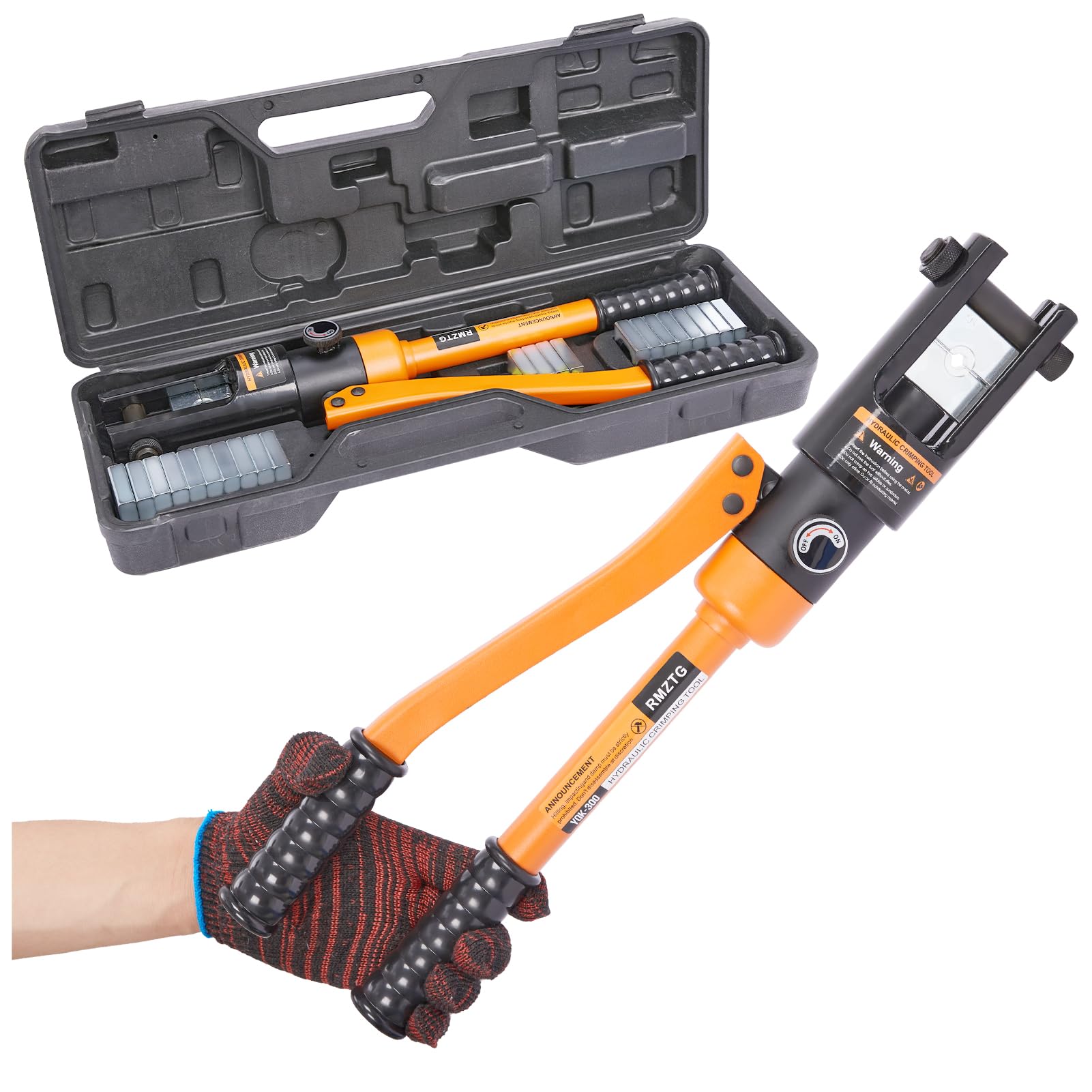 Hydraulic Crimping Tool 16 TON 9 AWG-600 MCM, Hydraulic Cable Crimper ...