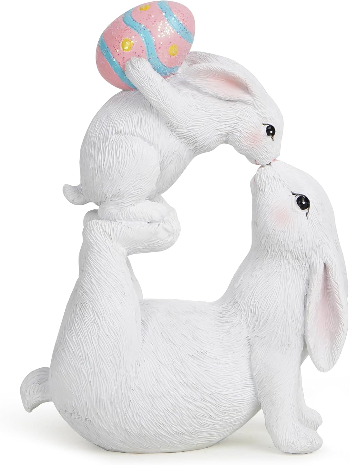 Amazon.com: Hodao Easter Happy Couple Resin Bunny Decorations-Perfect ...