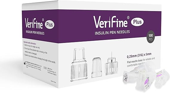 Amazon.com: Verifine Insulin Pen Needles 31G 5mm, Diabetic Needles for ...